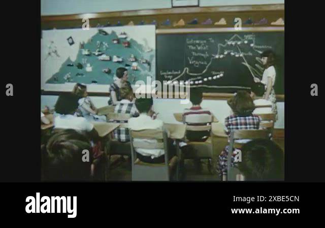 1952 - Elementary school students give reports on national and local ...