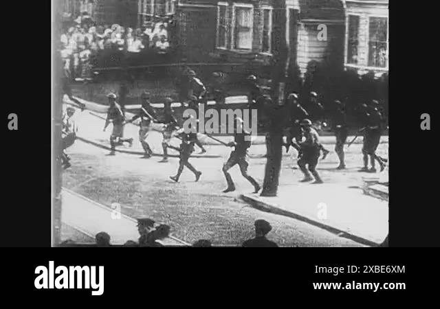 1930s - A Nazi propaganda piece shows police violently fighting ...