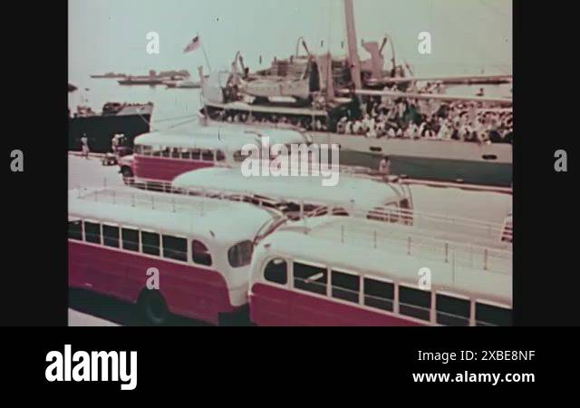 1973 - Buses at airports and docks transport Muslims who have arrived ...