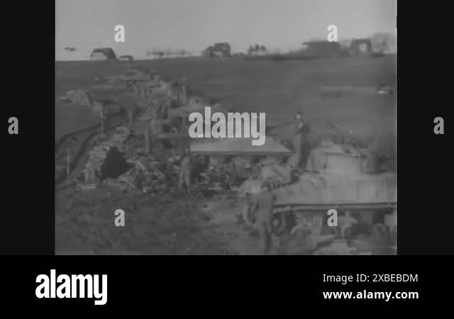 1944 - The US Army's 1st Infantry Division conducts heavy street ...