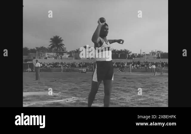 1950s - Iraqi athletes compete in various track and field events ...