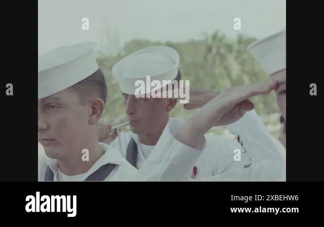 1962 - Ambassador Frederick Nolting and President Diem are piped aboard ...