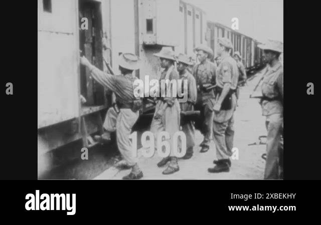 1960 - Combat footage between North and South Vietnamese is shown ...
