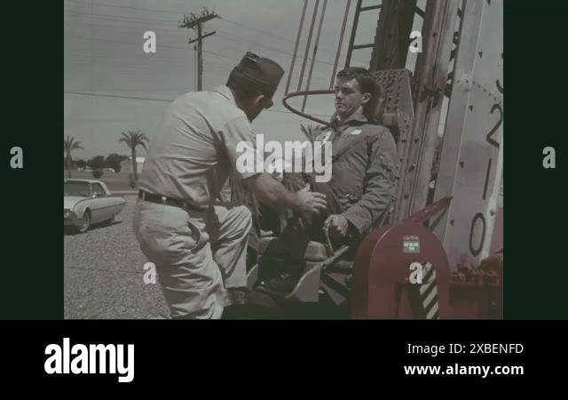 1966 - A USAF airman is trained to fly the T-37 Screamer jet Stock ...