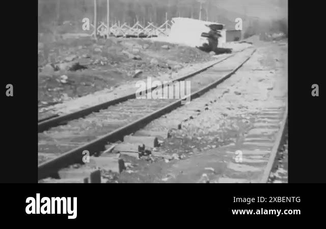 A passenger train and mine carts are shown at the Ford Coal Mine in ...