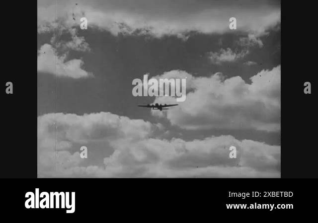The nervous crewman aboard a lost flying fortress are shown during a ...