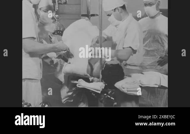 1945 - After surgery, American soldiers are seen recovering in ...
