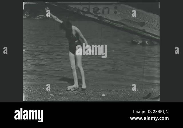 Evan Braun swims and performs gymnastics, scenic views from Hitler's ...