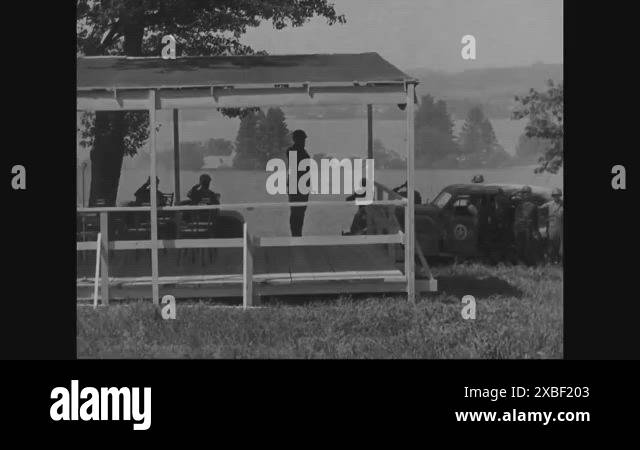 1945 - General Patton gives a speech at a ceremony commemorating the ...