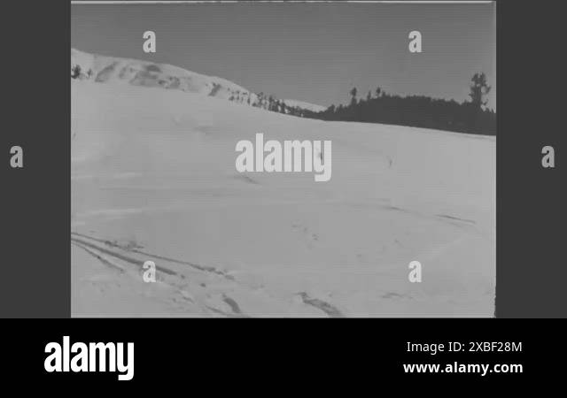1940s - Eva Braun and a man skiing at “The Berghof”, Adolf Hitler’s ...