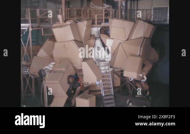 1966 - The exterior of the Apollo Mission Simulator and NASA personnel ...