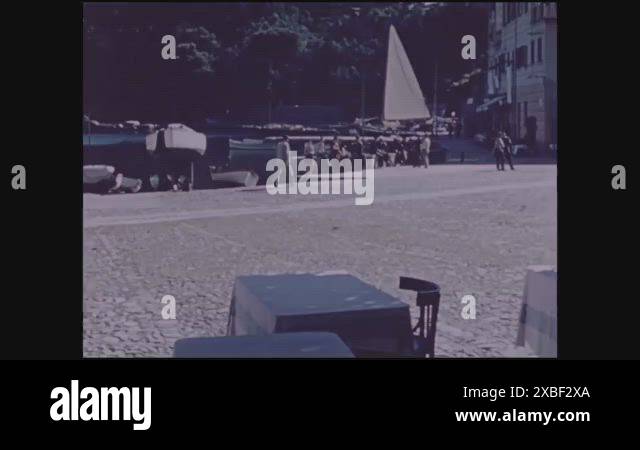1940s - Harbour and street scenes in Portofino, and Eva Braun’s sisters ...