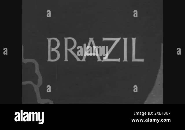 1961 - Indigenous people of Brazil are shown within a map of South ...