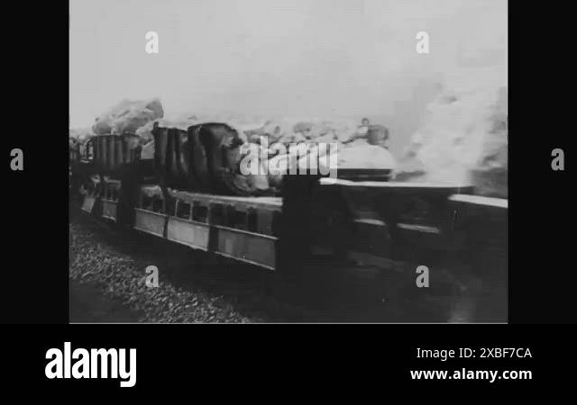 1950, German language communist propaganda film shows construction of a ...