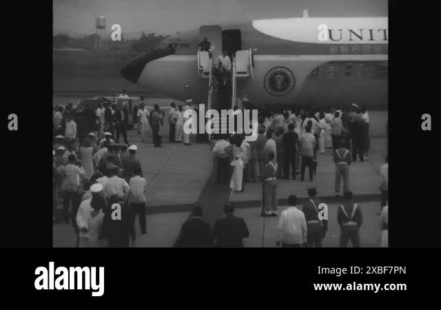 1966, Lyndon B Johnson, Robert Menzies, Samak Sundaravej arrive în ...