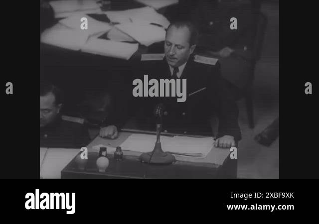 1946 - Soviet prosecutor Roman Rudenko calls Rudolf Hess, who ran ...