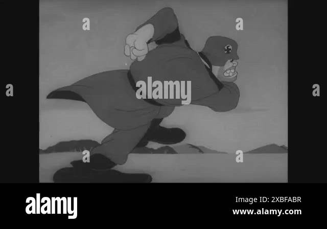 1943 - In this animated film, Private Snafu fires a machine gun at a ...