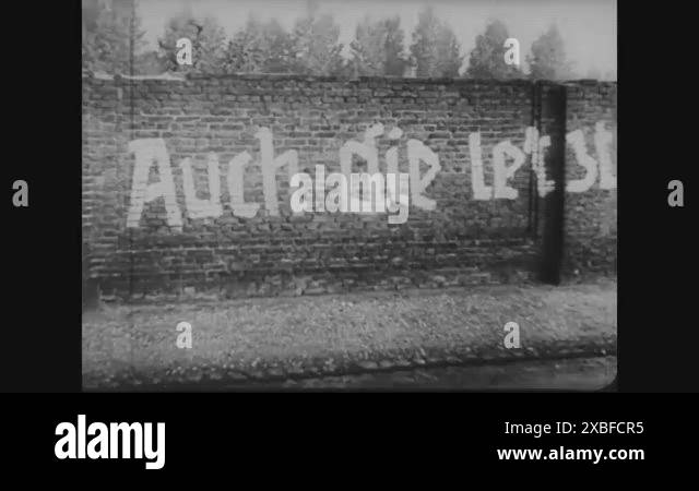 1944 - Captured German newsreels show Hitler Youth assembling barbed ...