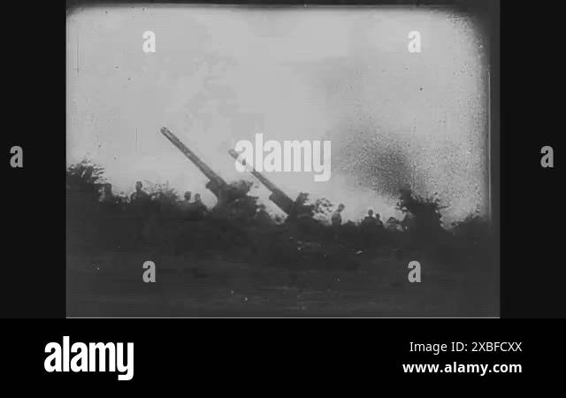 1940 - Combat footage shows the Nazis invading France, and marching ...