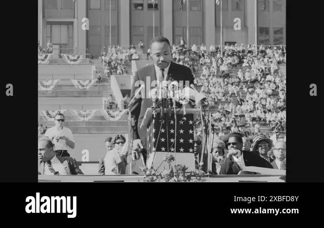 1964 - At the Chicago Freedom Movement rally at Soldier Field, Martin ...