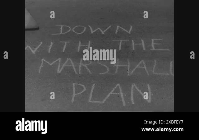 1950s - Riots break out across Europe over the Marshall Plan, to Stalin ...