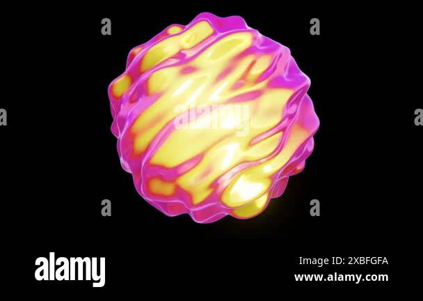 Abstract 3D sphere twirl twist gradient vibrant colors bubble blob magic smooth spin fantasy ...