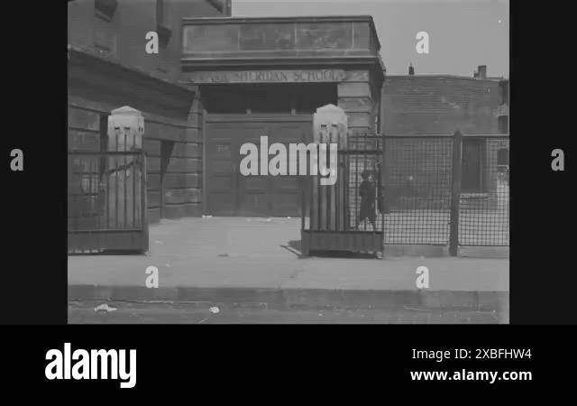 1930s - Young school boys of Chicago's Mark Sheridan School play a game ...
