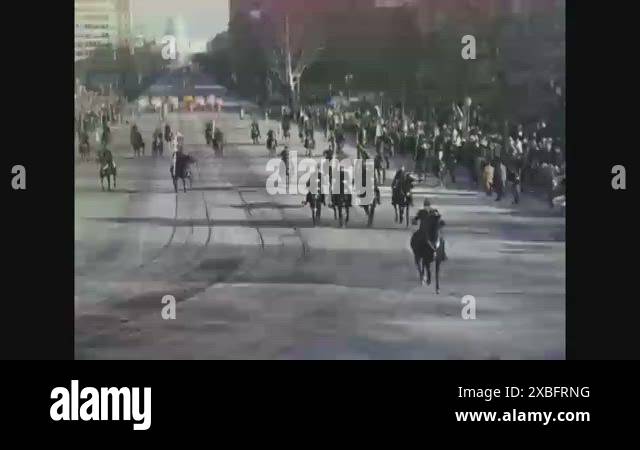 John F. Kennedys inaugural parade, including Native Americans, 1961 ...