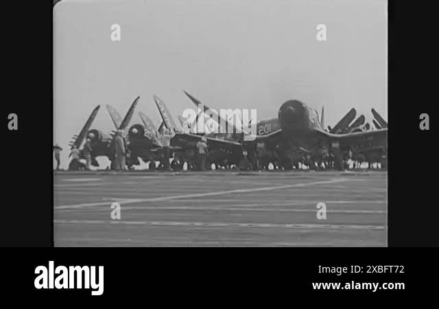 Planes take off the aircraft carrier USS Princeton during World War II ...