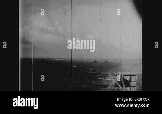 A Japanese propaganda film from World War II showing the Japanese navy ...