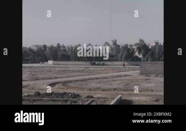 Rooftop and street views of Baghdad, Iraq and it's people in the 1960s ...
