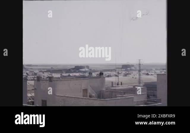 Rooftop and street views of Baghdad, Iraq in the 1960s Stock Video ...