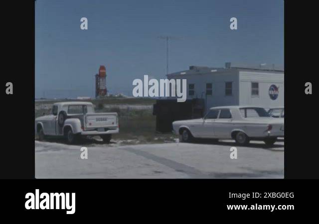 1965 - Astronauts Frank Borman and Elliott See enter a trailer at the ...