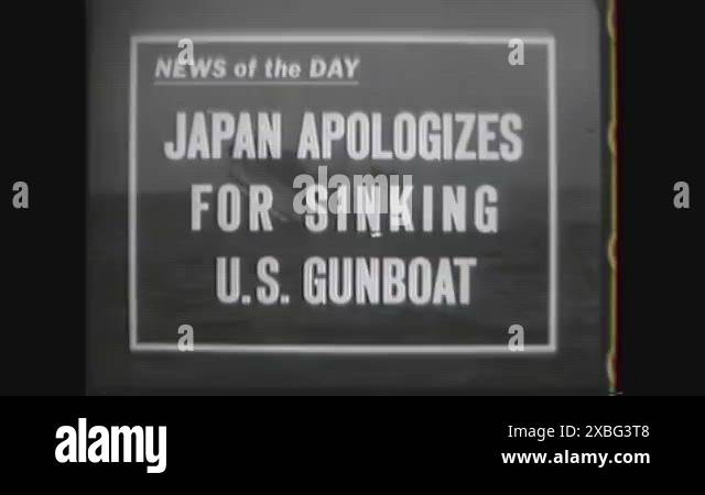 1937 - Japanese ambassador Hiroshi Saito films an apology for Japan's ...