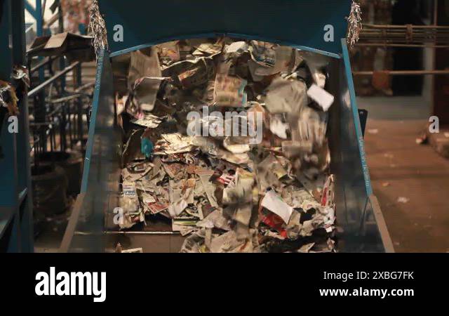 Waste paper bundled recycling Stock Videos & Footage - HD and 4K Video ...