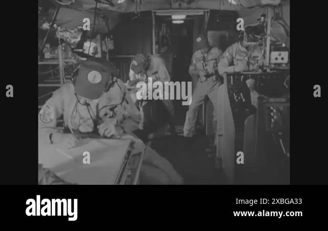 An aircrew experiences turbulence aboard a weather reconnaissance ...