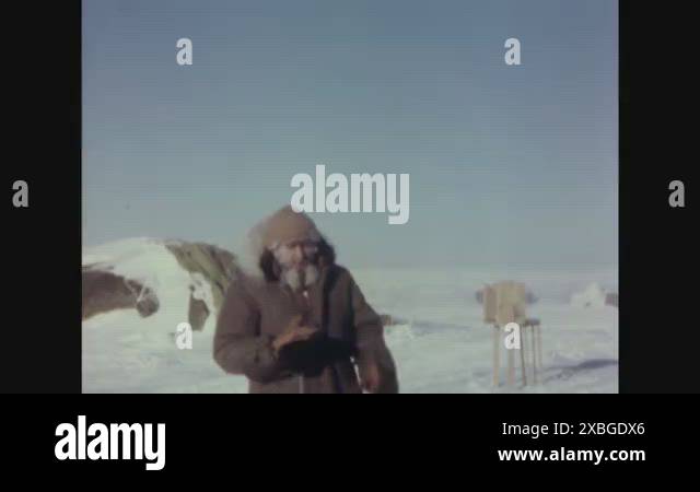 1957 - Dr. Paul Siple, scientific leader of the South Pole base ...