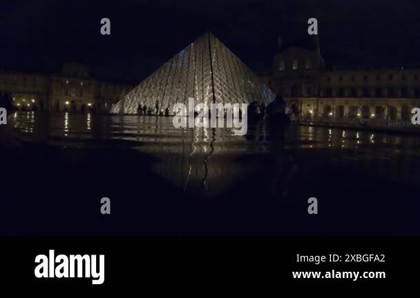 Paris, France - September 12, 2024. The Louvre in 4K, on the Right Bank ...