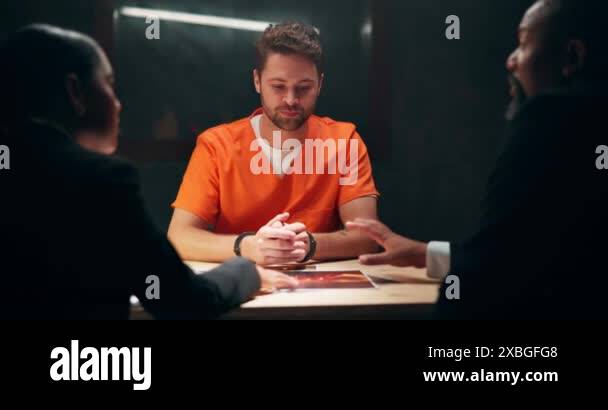 Man, arrest and interview of crime evidence of murder weapon statement ...