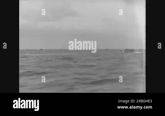 Marines ride Higgins boats to the shore of Tarawa Island as air raids ...