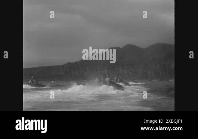 Marines fight on the beaches of Palau in the pacific, World War II 1944 ...