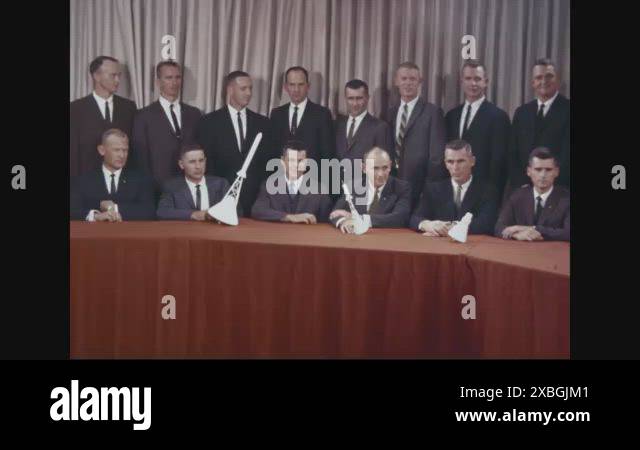 Potential astronauts, including Neil Armstrong and Buzz Aldrin, laugh ...