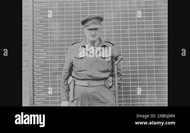 A British Officer and a woman prison describe the conditions a Belsen ...