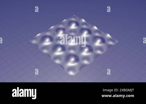 This 3D animation showcases a mathematical surface graph where an ...