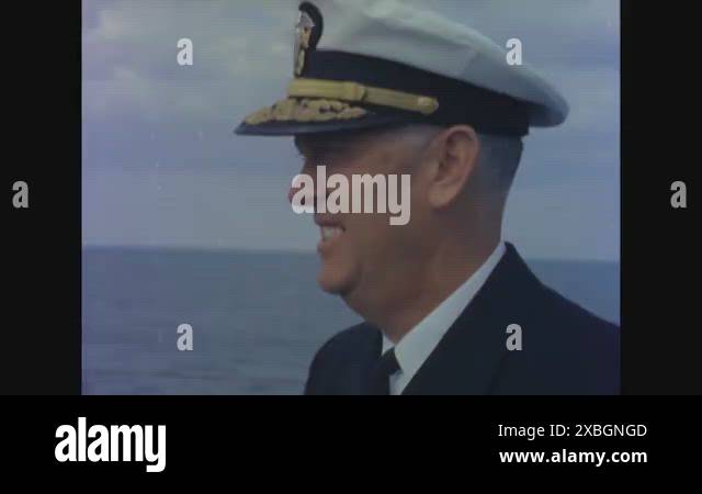 1963 - JFK's helicopter lands on the flight deck of the USS Observation ...