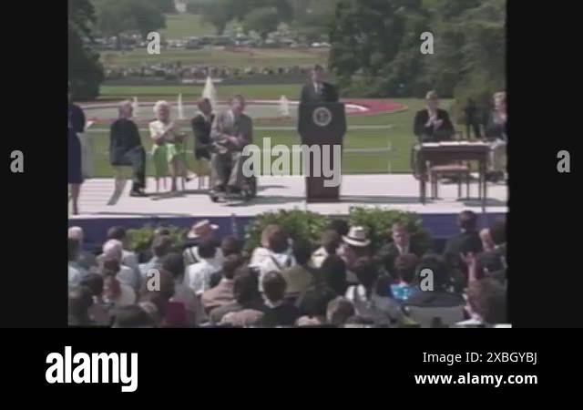 1990 - In a speech at the signing ceremony for the Americans with ...