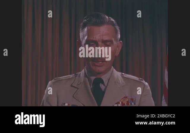 1959 - A USAF colonel gives a presentation on the Soviet Bison bomber ...