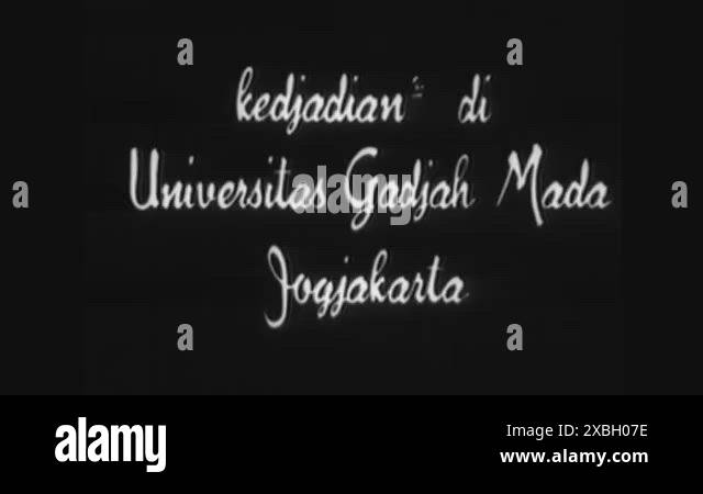 1950s - A graduation ceremony takes place at Gadjah Mada University in ...