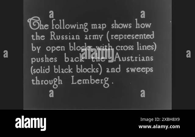 1910s - An animated map shows the Russian army's advance towards ...