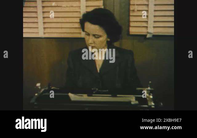 A female typist, golfer, swimmer and gas station attendant are shown as ...